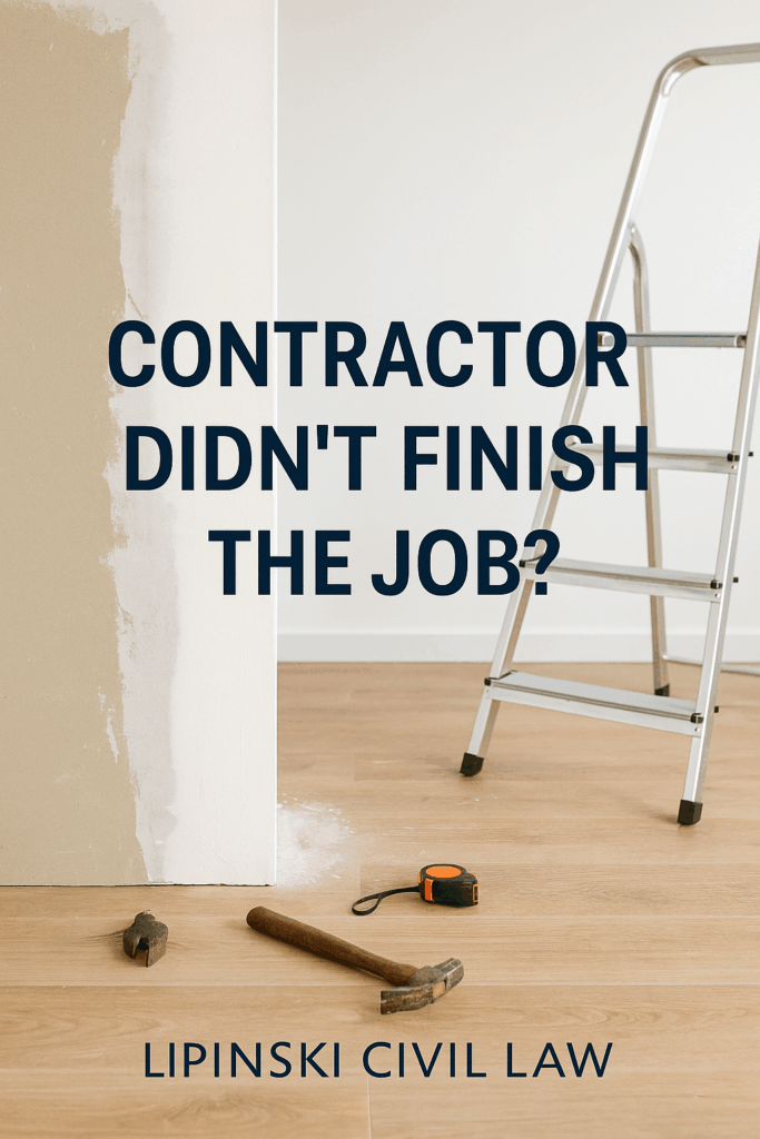What to Do If a Contractor Didn’t Finish the Job in Florida - Lipinski ...